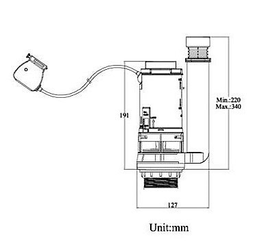 Lab Sanitary B228 Dual Flush Valve -Kingsway Plumbing